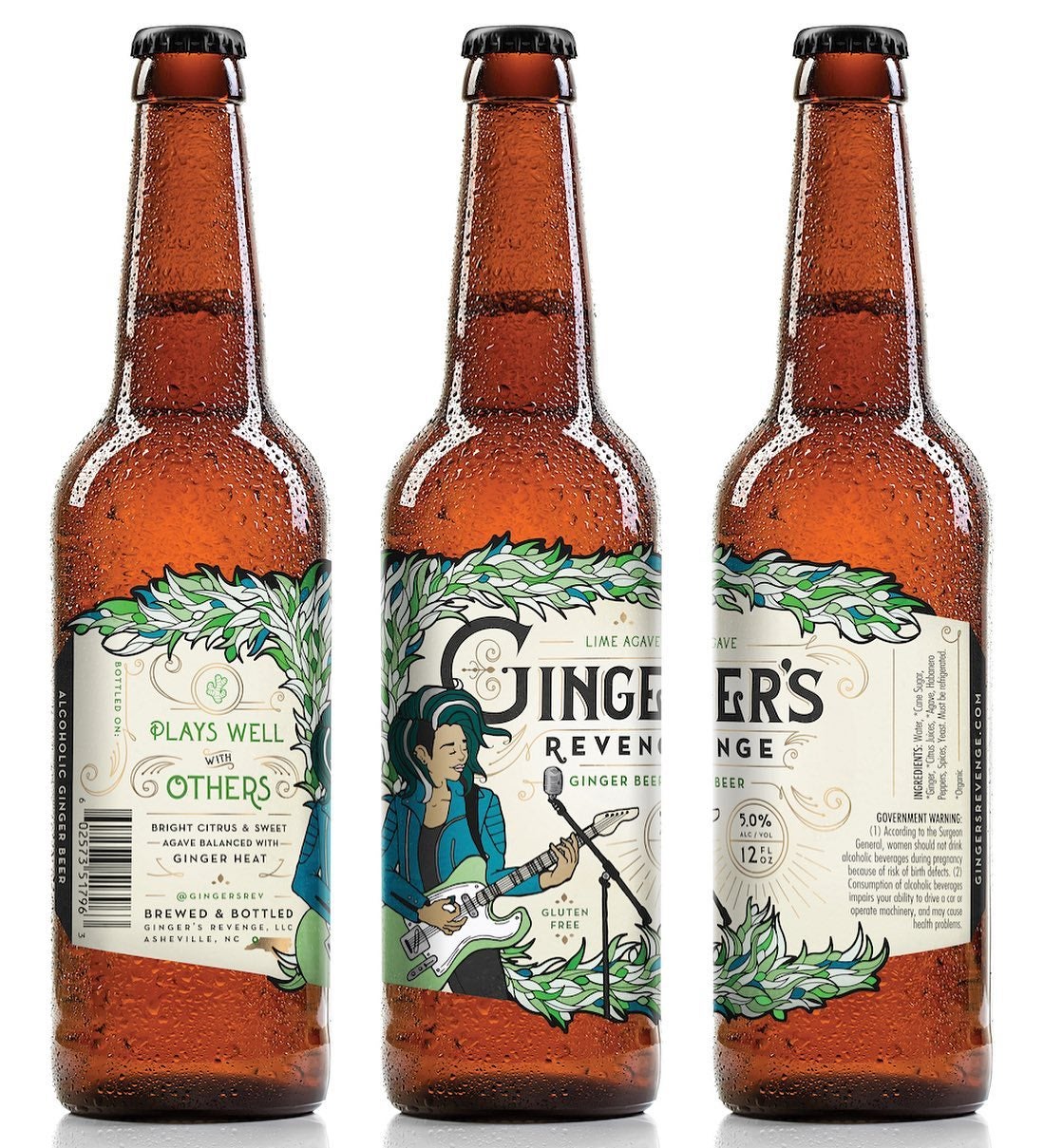 Gingers Revenge Lime Agave Ginger Beer Single